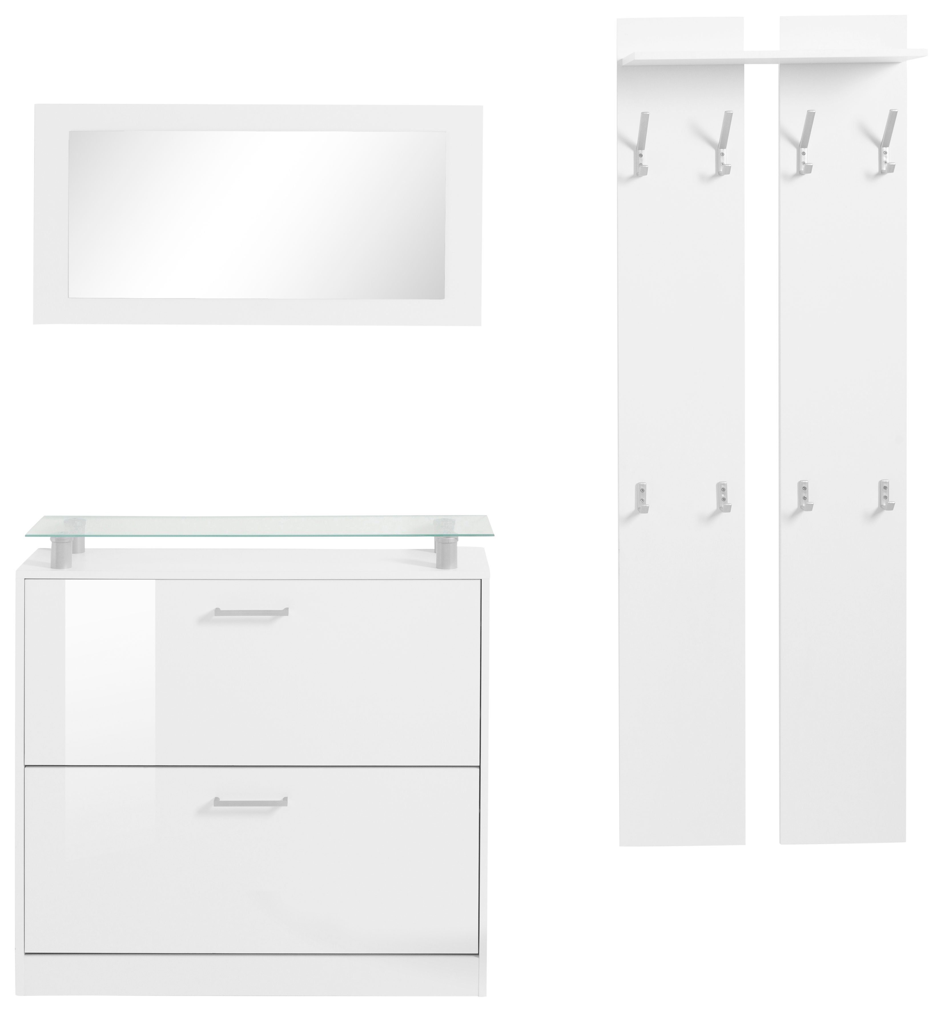 Borchardt Möbel Garderoben Set Finn Set 3 St Mit Glasablage